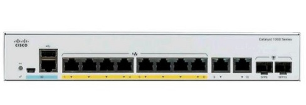 Cisco C1000-8P-E-2G-L Catalyst 8 Ports Rack Mountable Switch| Bar None ...